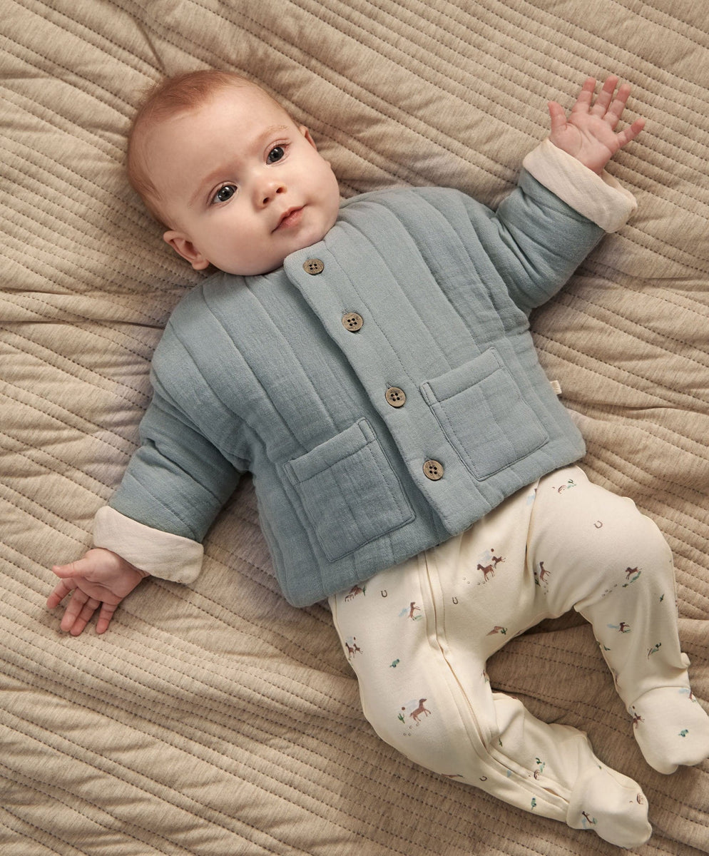 Blue Quilted Jacket – Mamas & Papas UK