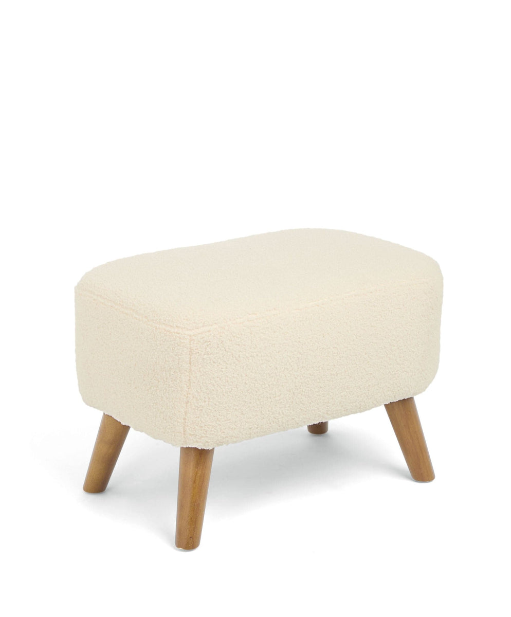 Elwood Nursing Chair & Stool - Off White Boucle – Mamas & Papas UK