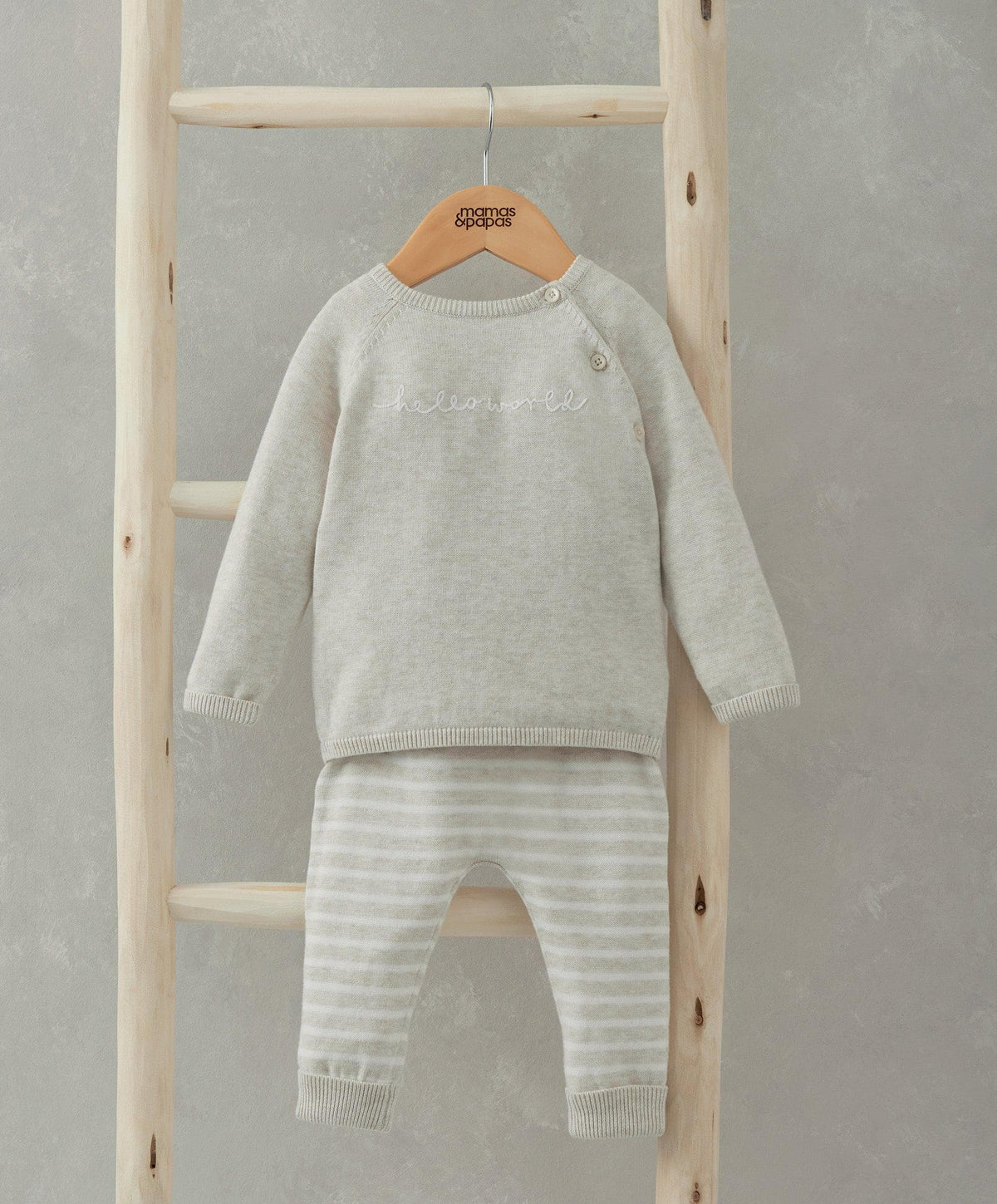 Hello World Knit Set (2 Piece) - White – Mamas & Papas UK