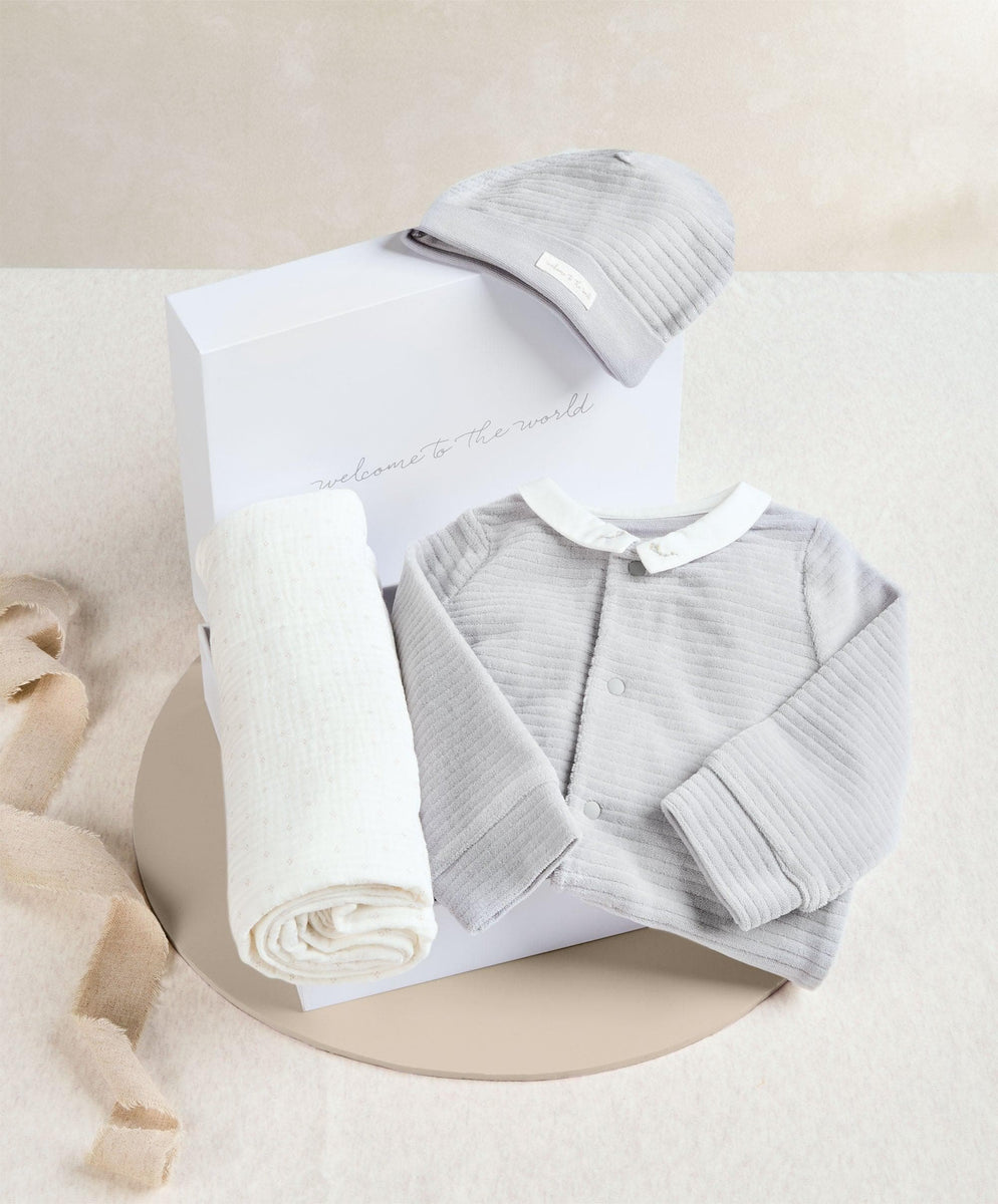 Welcome to the World Baby Boy (3 Piece) Gift Set – Mamas & Papas UK