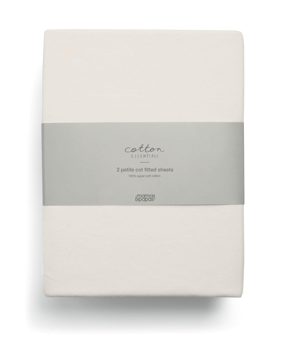 Petite Cot Fitted Sheets (2 Pack) – Cream – Mamas & Papas UK