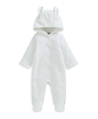 Velour Pramsuit - White – Mamas & Papas UK