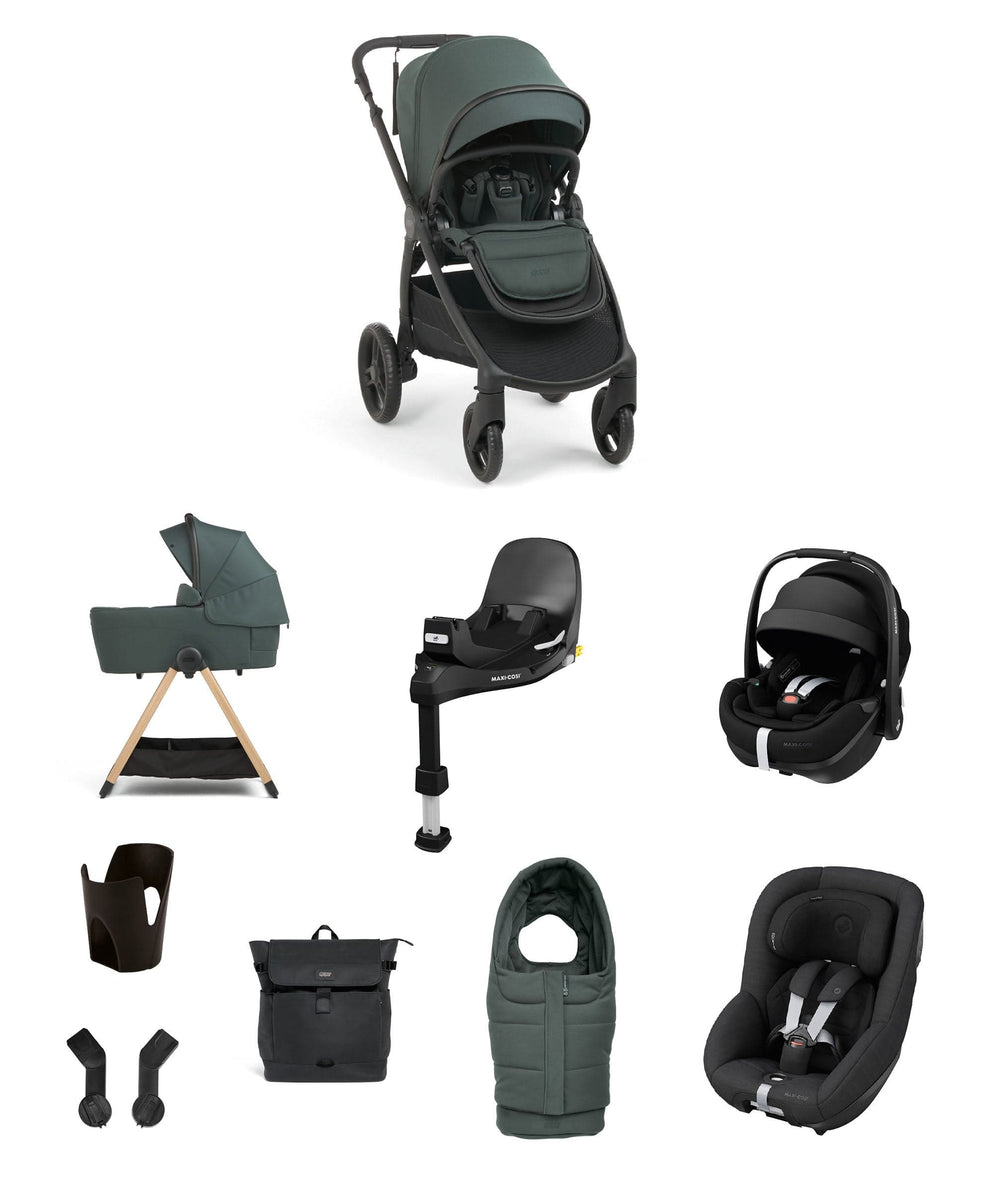 Ocarro 2 Pushchair Baby to Toddler Travel Bundle with Maxi-Cosi Pebble ...