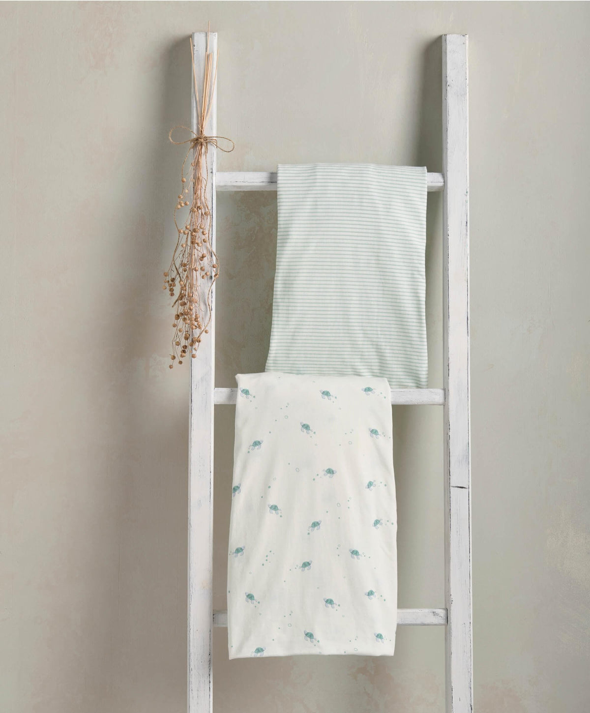 Cotbed Fitted Sheets (2 Pack) - Turtle – Mamas & Papas UK