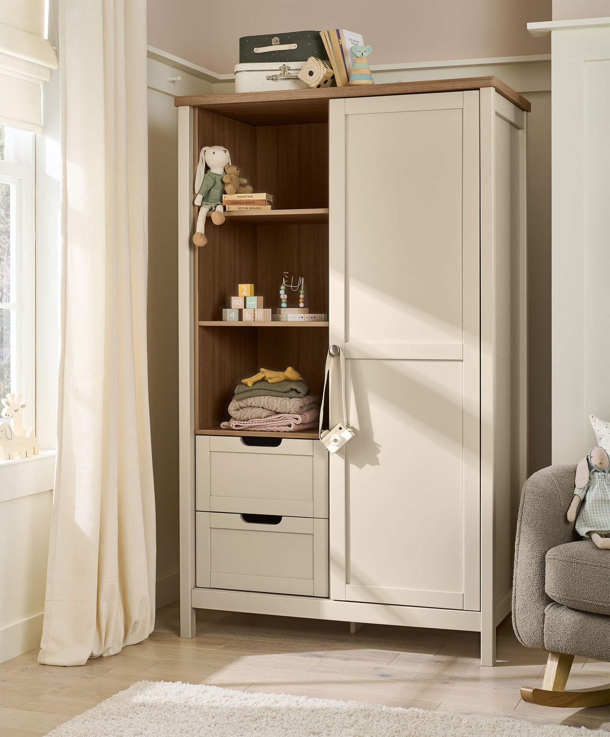 Harwell 3 Piece Small Cotbed Range with Dresser Changer & Wardrobe - C ...