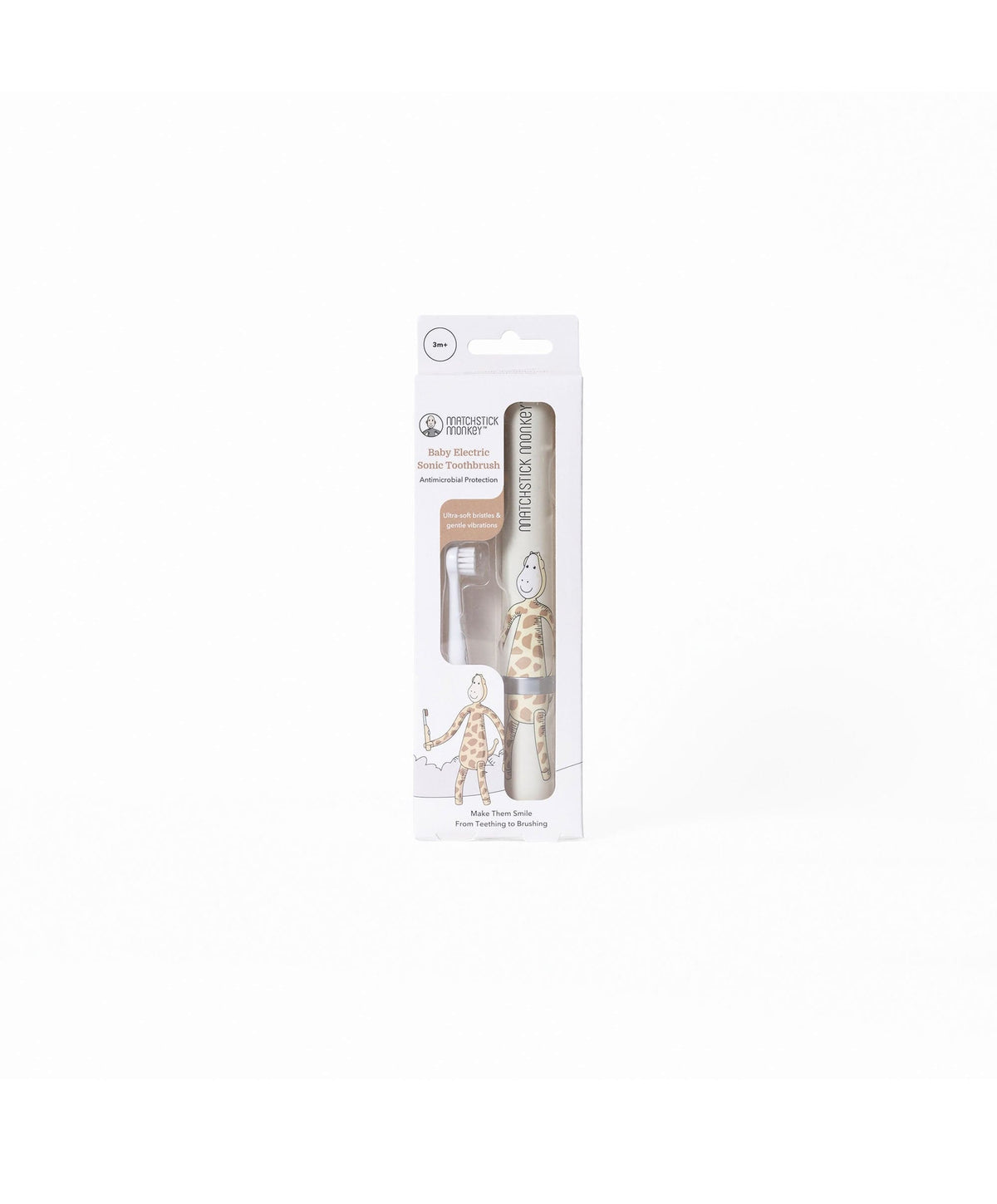 Matchstick Monkey Baby Electric Sonic Toothbrush - Giraffe – Mamas ...