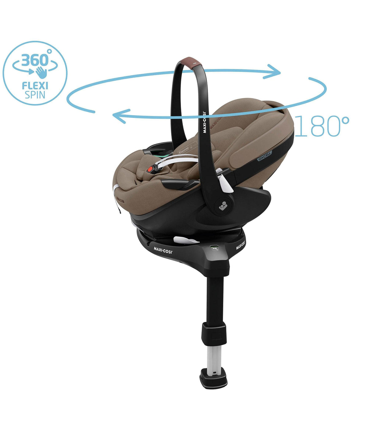 Maxi-Cosi Pebble 360 Pro2Car Seat - Twillic Truffle – Mamas & Papas UK