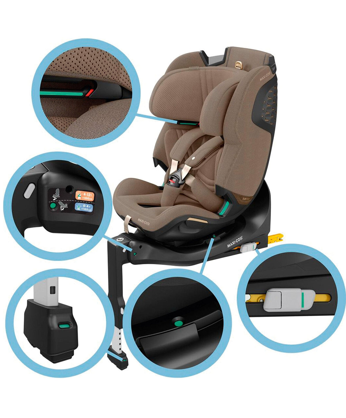 Maxi-Cosi Emerald 360 Pro Car Seat – Twillic Truffle – Mamas & Papas UK