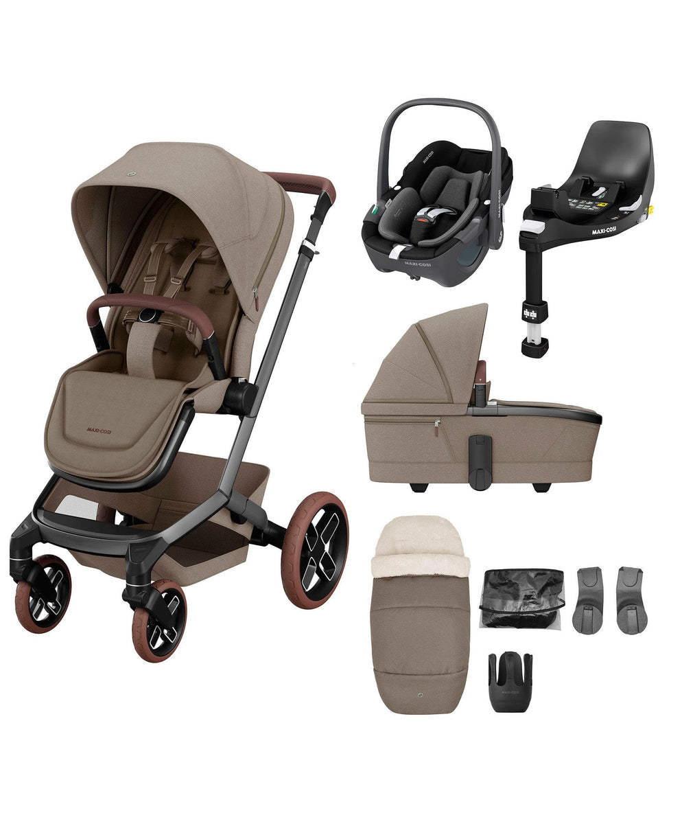 Maxi Cosi Fame Complete Pushchair Bundle with Pebble 360 Car Seat ...