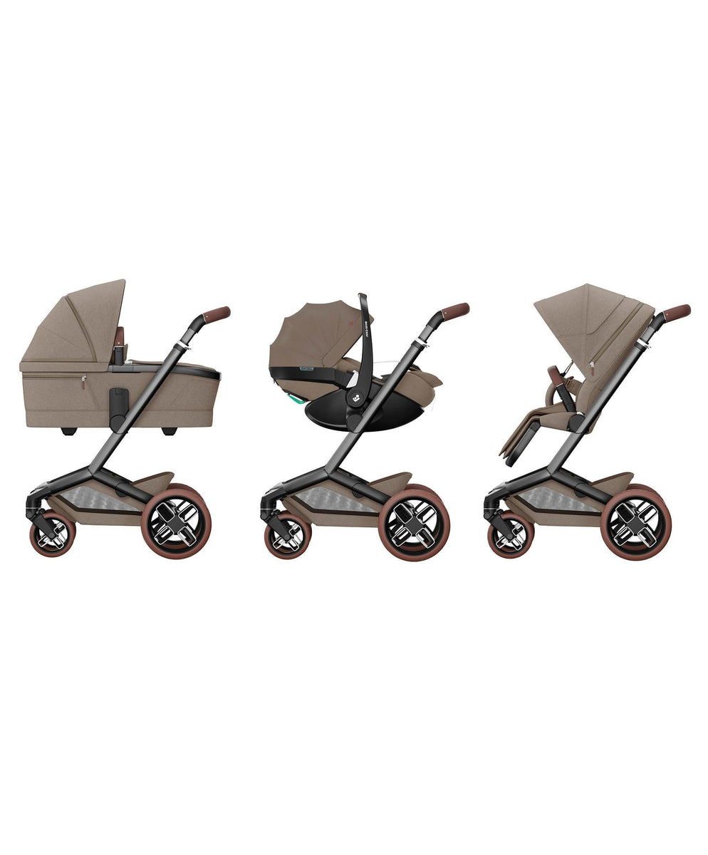Maxi Cosi Fame Premium Pushchair Bundle with Car Seat - Truffle with ...