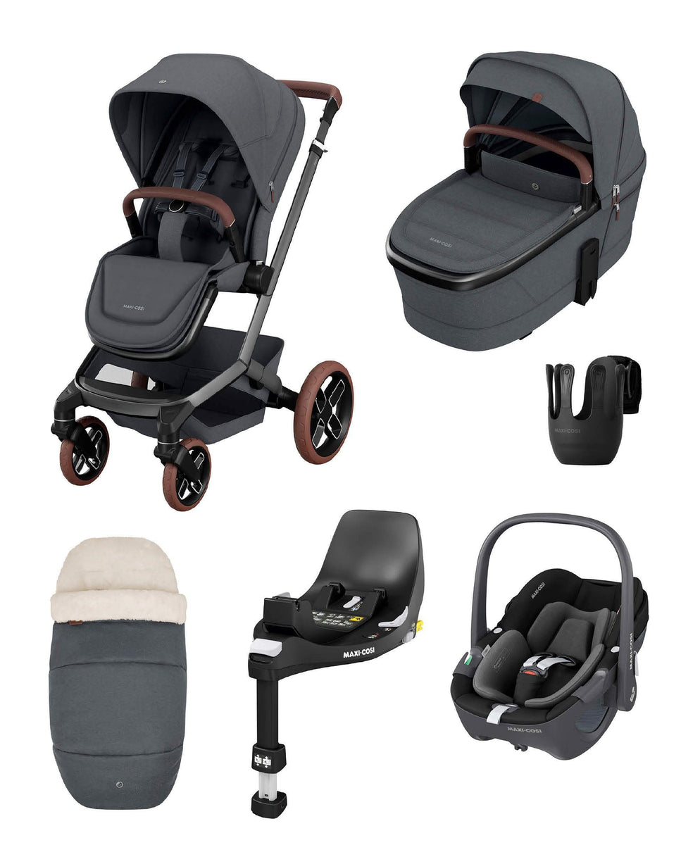 Maxi-Cosi Fame Pushchair Bundle With Pebble 360 Car Seat (6 Pieces ...