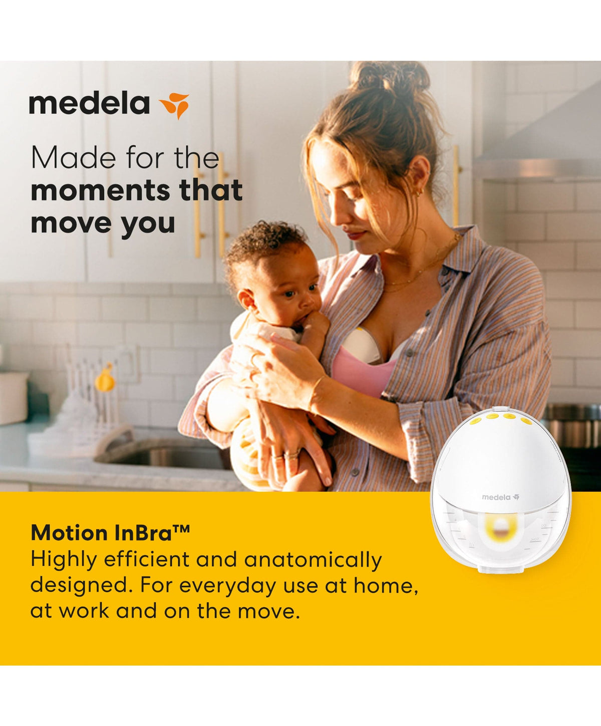 Medela Motion InBra™ Double Electric Wearable Breast Pump – Mamas ...