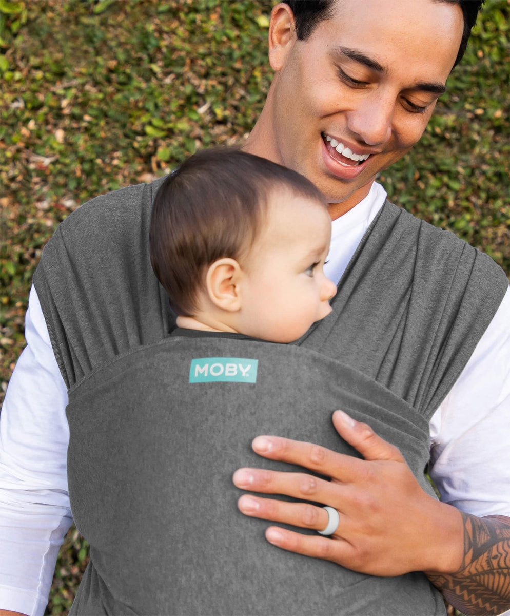 Moby Elements Wrap Baby Carrier - Asphalt – Mamas & Papas UK