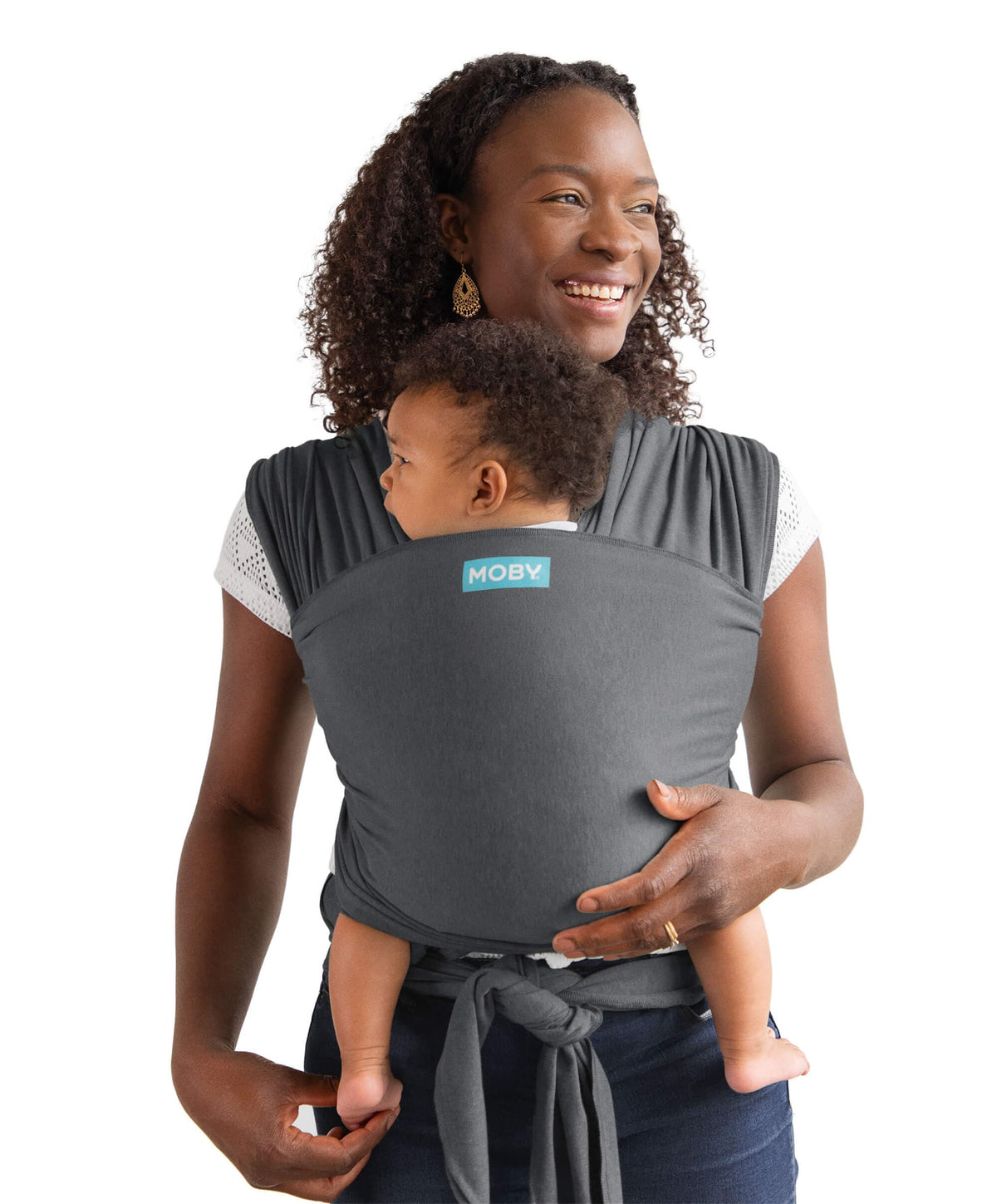 Moby Elements Wrap Baby Carrier - Asphalt – Mamas & Papas UK