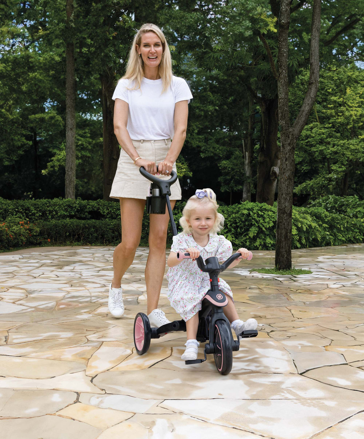 Globber Explorer Foldable 4-in-1 Trike - Pastel Pink – Mamas & Papas UK