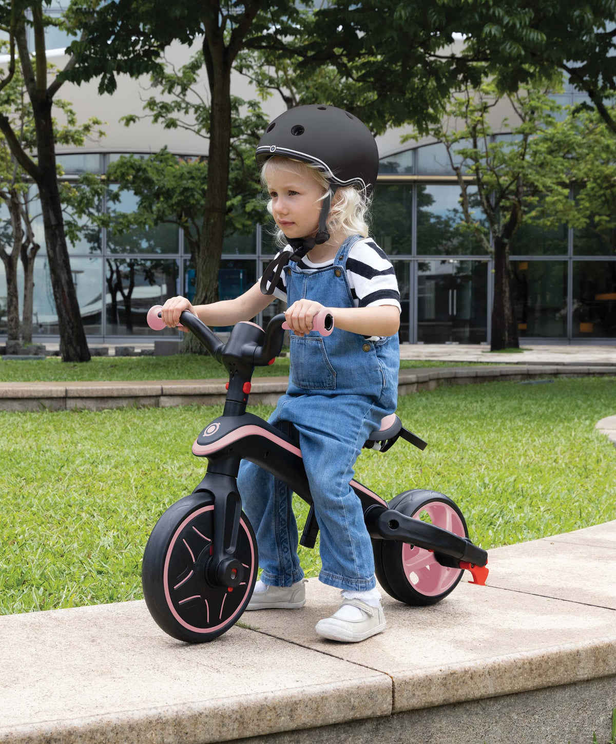 Globber Explorer Foldable 4-in-1 Trike - Pastel Pink – Mamas & Papas UK