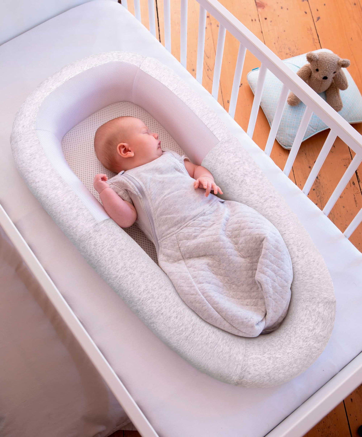 Purflo Sleep Tight Baby Bed - Grey – Mamas & Papas UK