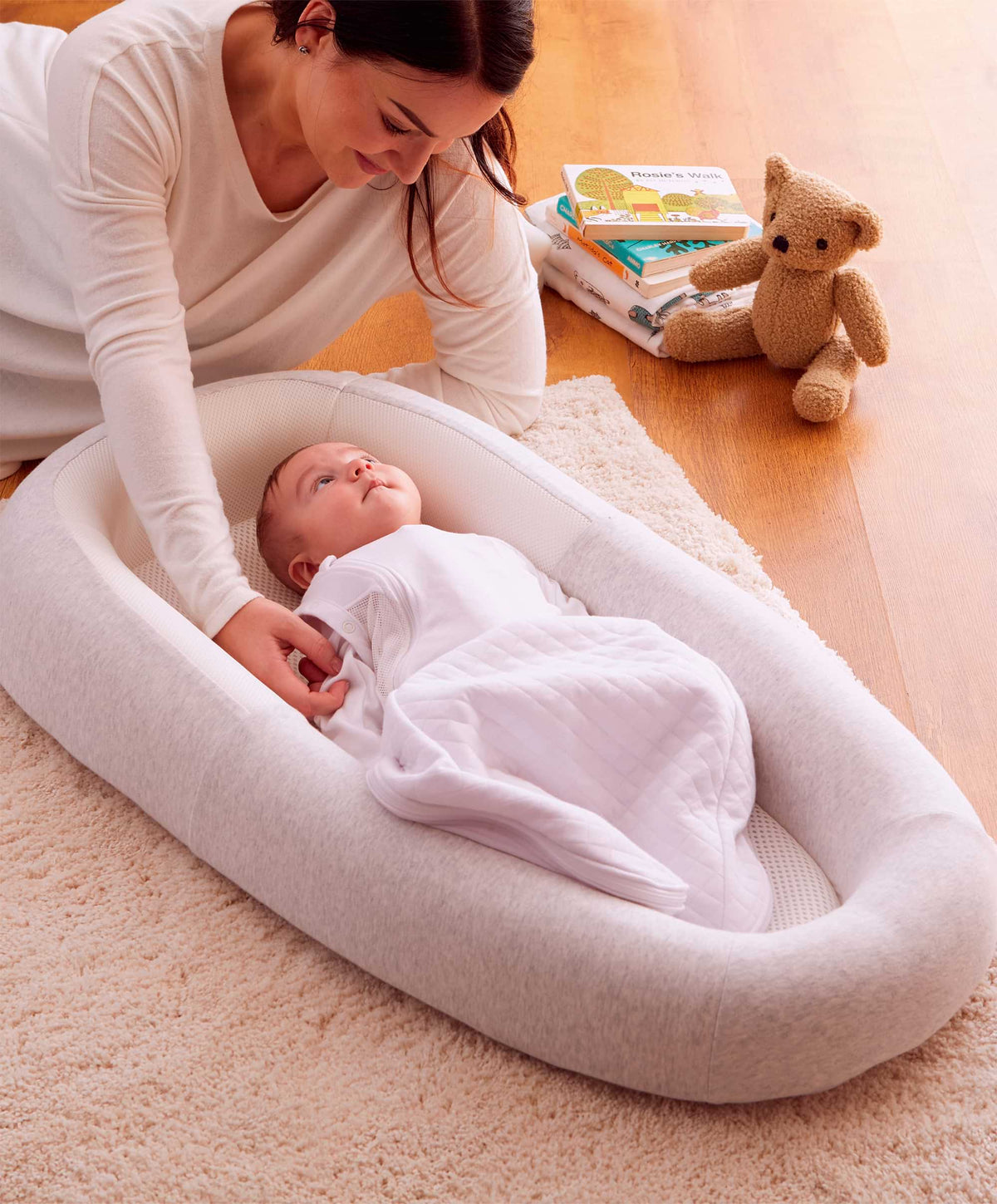 Purflo Sleep Tight Baby Bed - Grey – Mamas & Papas UK