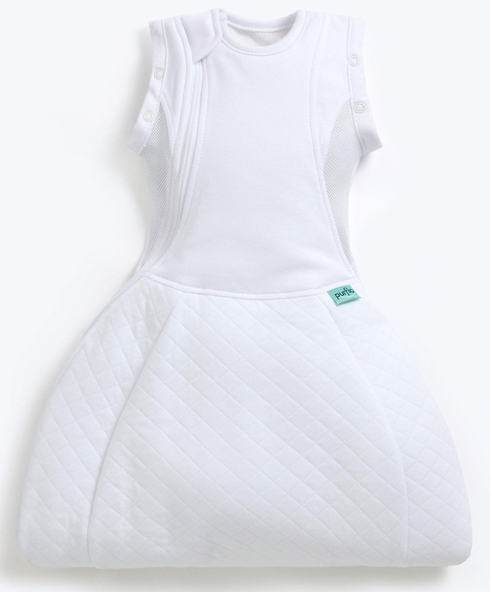 Purflo Swaddle to Sleepbag 0-4 Months (2.5 Tog) - White – Mamas & Papas UK