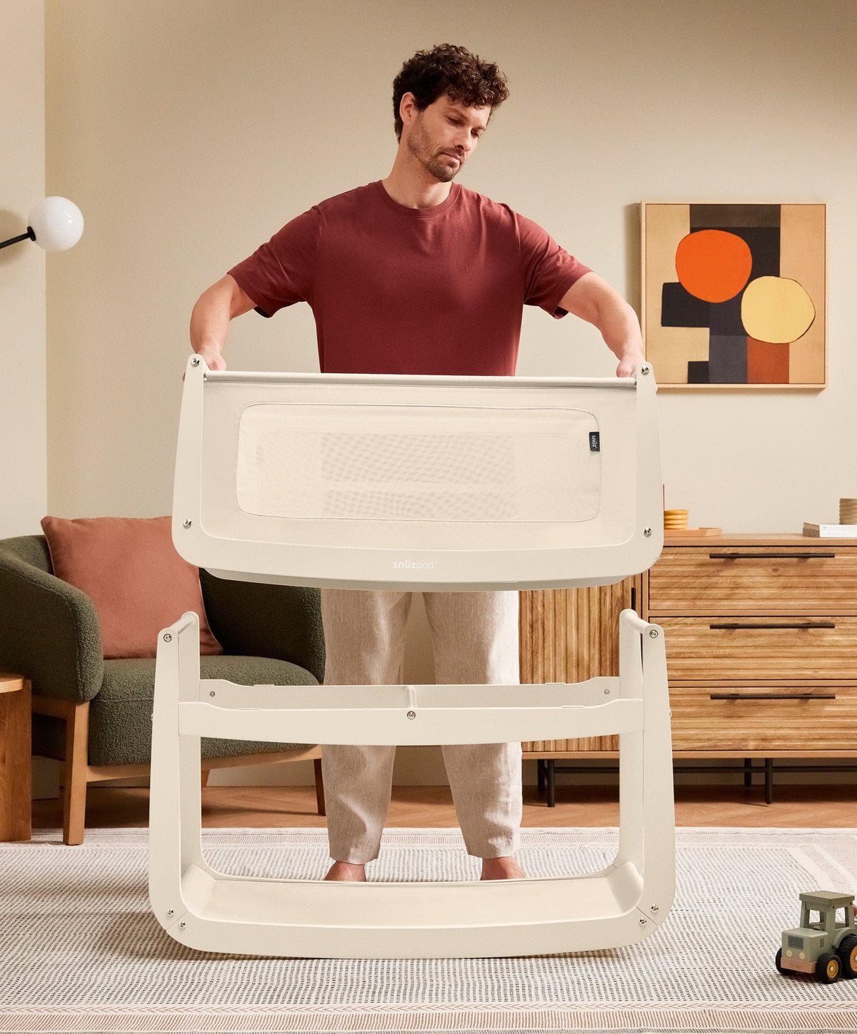 SnuzPod 5 Bedside Crib - Cashmere – Mamas & Papas UK