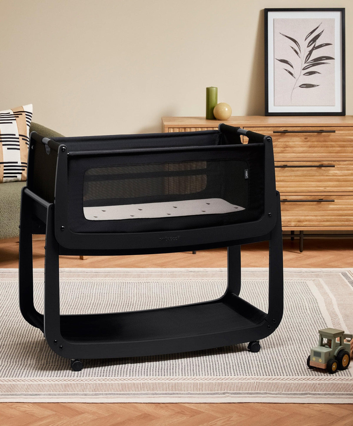 SnuzPod 5 Bedside Crib - Graphite – Mamas & Papas UK