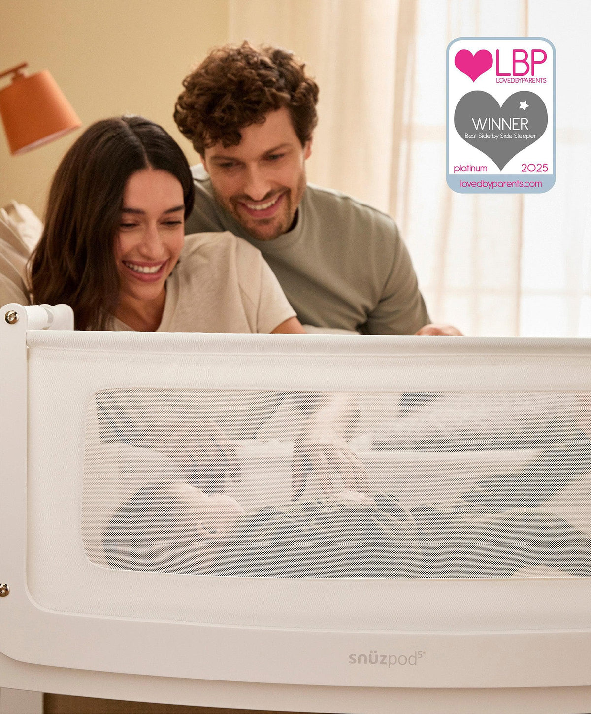 SnuzPod 5 Bedside Crib - White – Mamas & Papas UK