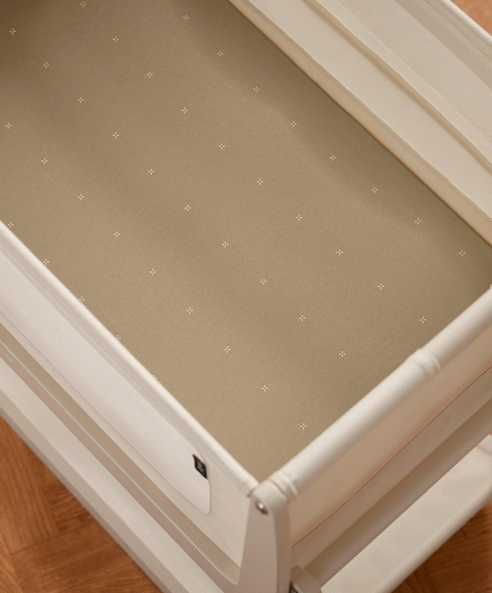 Snuz Twin Pack Crib Sheets - Sage Cross – Mamas & Papas UK