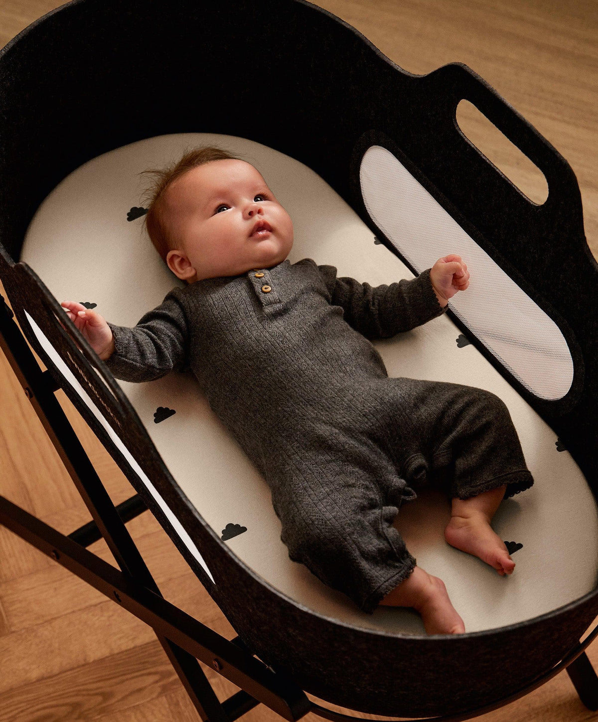 Snüz Twin Pack Moses Basket Sheets - Sand Cloud – Mamas & Papas UK