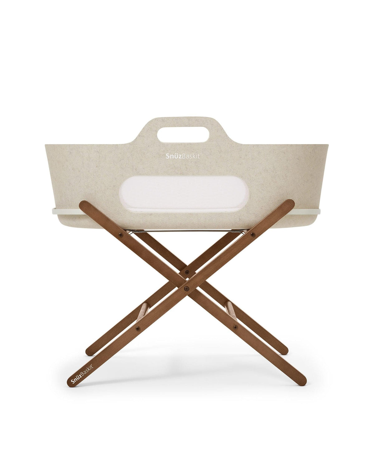 SnuzBaskit Moses Basket & Stand - Barley/Walnut – Mamas & Papas UK