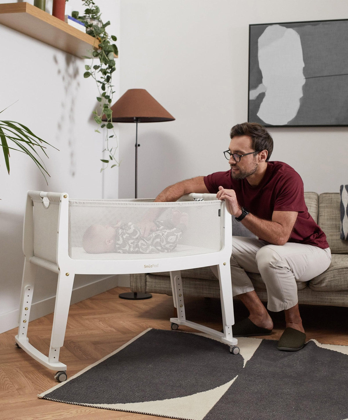 SnuzPod Studio Bedside Crib - Paris – Mamas & Papas UK