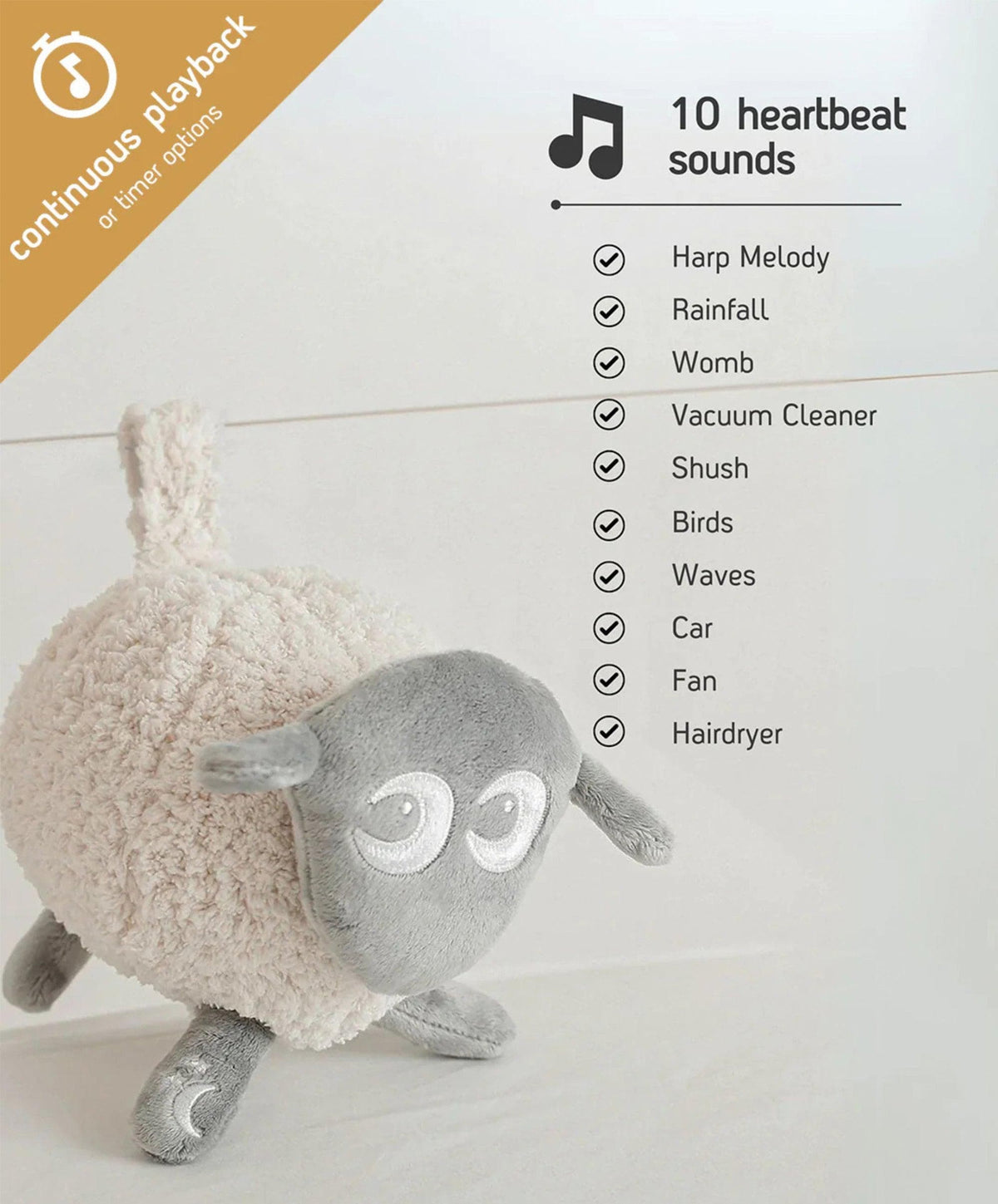 Ewan the Dream Sheep Deluxe - Grey – Mamas & Papas UK