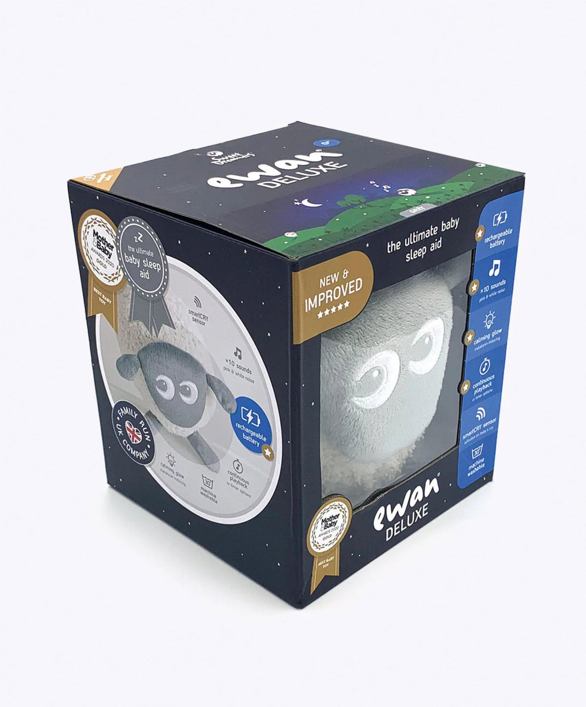 Ewan the Dream Sheep Deluxe - Grey – Mamas & Papas UK