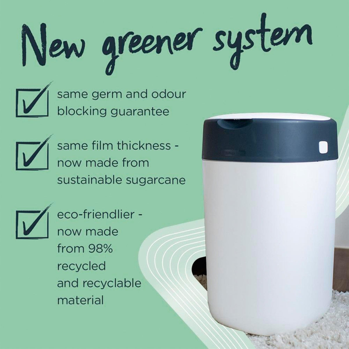 Tommee Tippee Twist & Click 6 Refill Cassettes with Free Nappy Bin ...