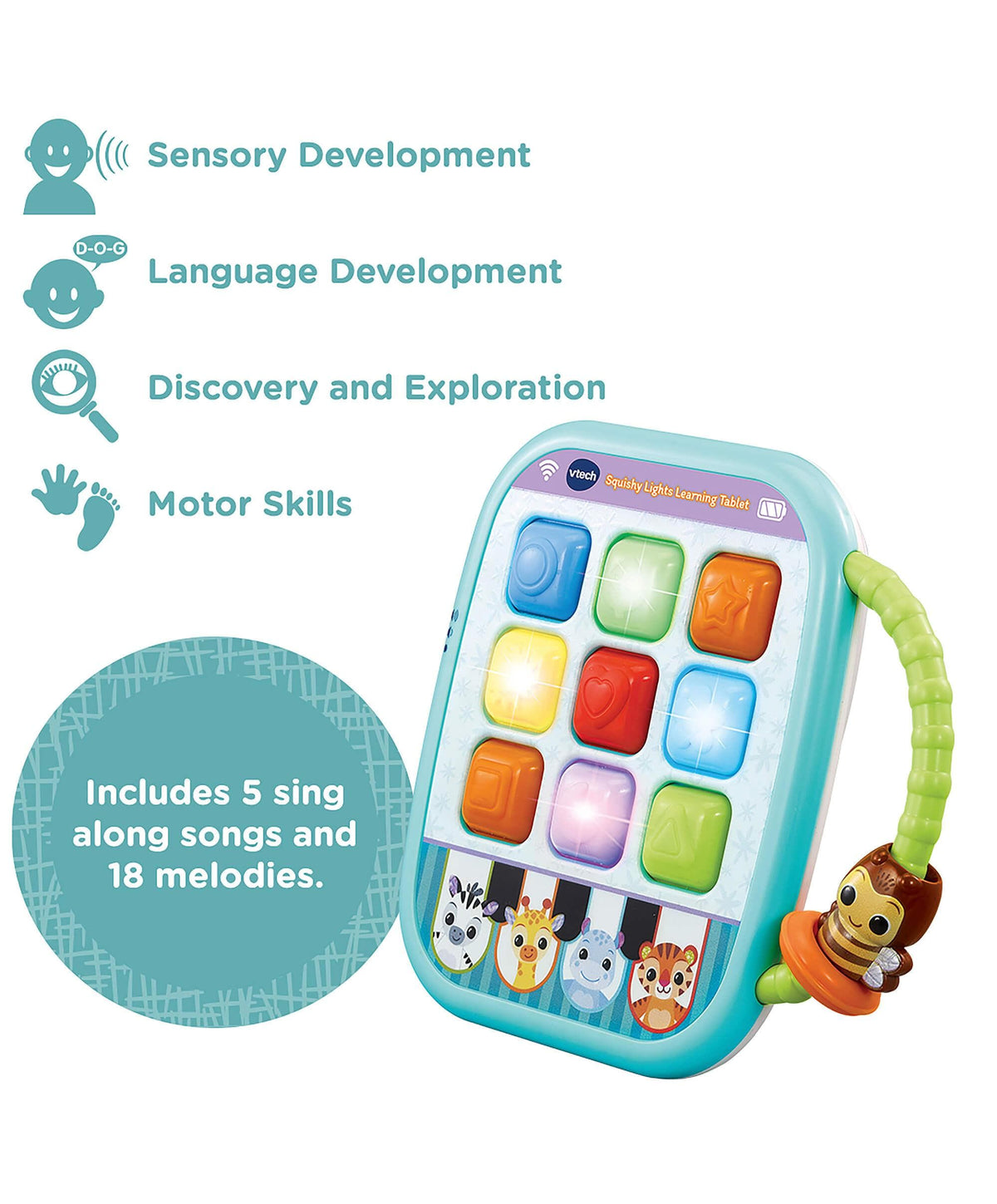 VTech Squishy Lights Learning Tablet – Mamas & Papas UK