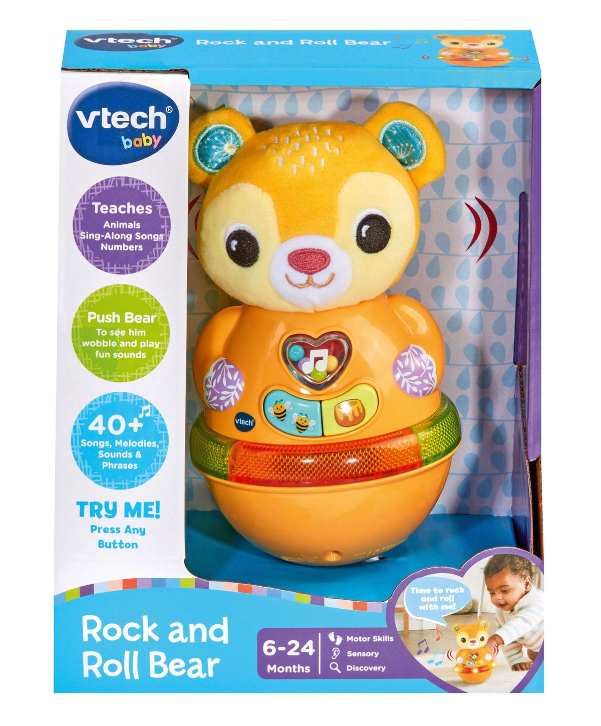 VTech Rock and Roll Bear Baby Toy – Mamas & Papas UK