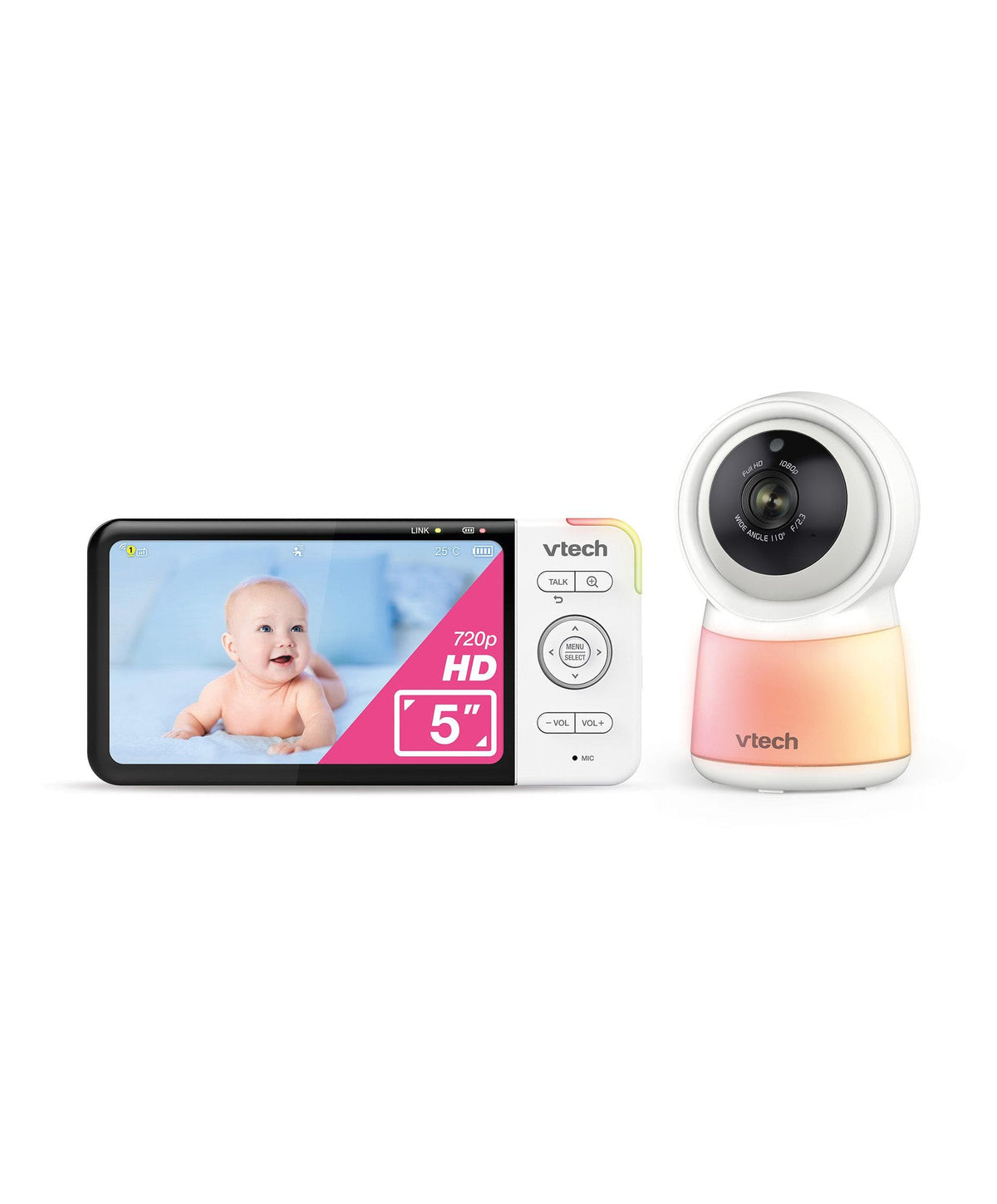 VTech RM5755HD 5” Smart Baby Monitor - White – Mamas & Papas UK