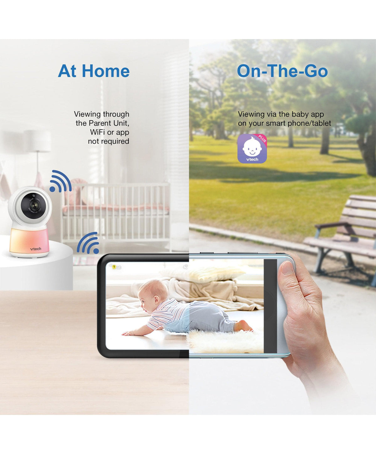 VTech RM5755HD 5” Smart Baby Monitor - White – Mamas & Papas UK