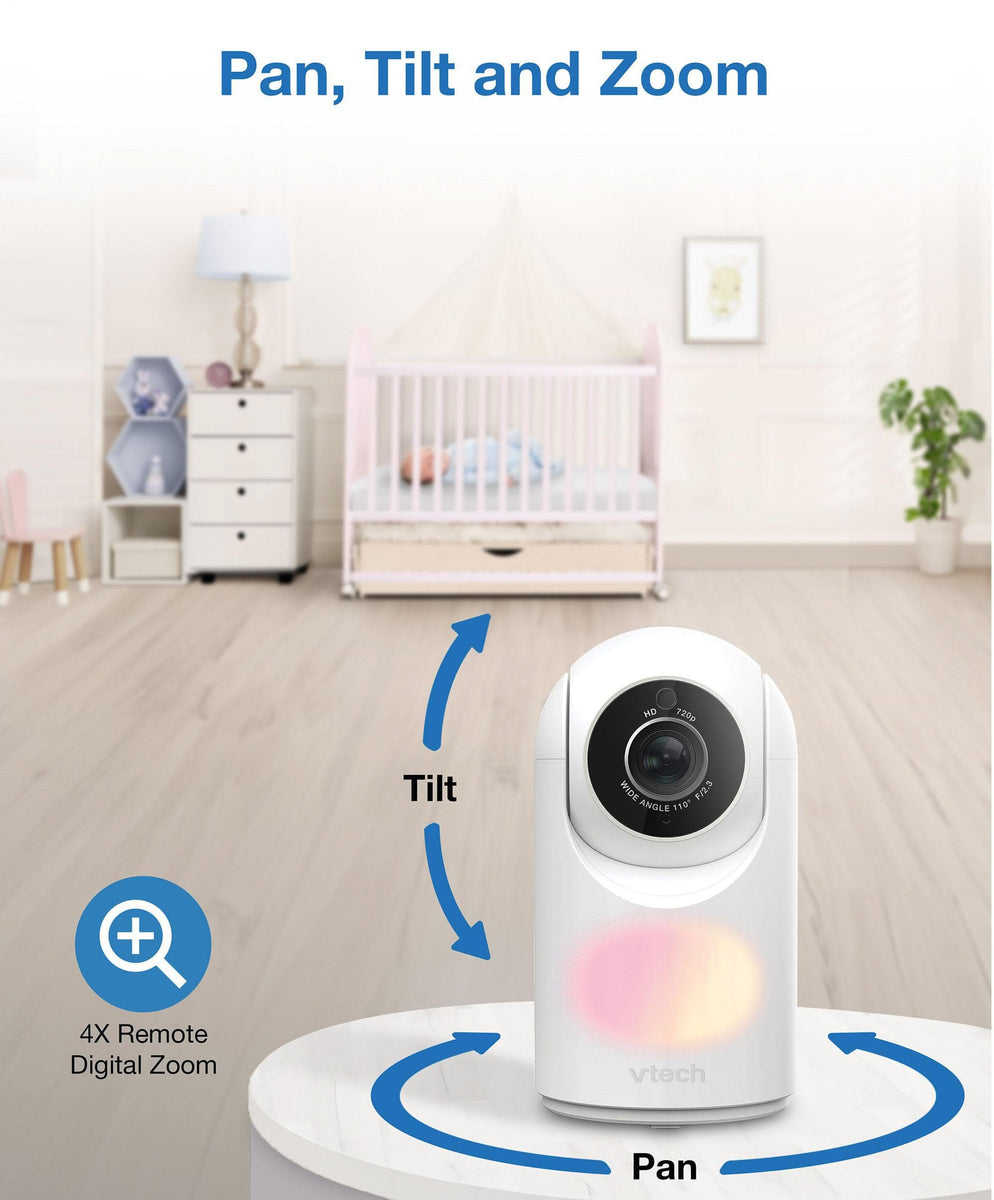 VTech VM7367HD 7” HD Pan & Tilt Video Monitor – White – Mamas & Papas UK