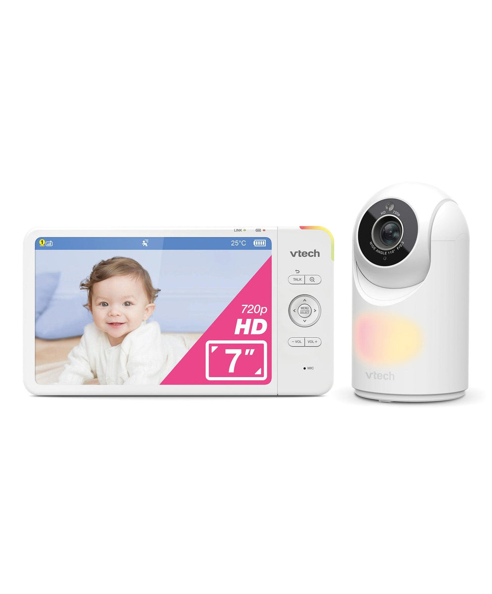 VTech VM7367HD 7” HD Pan & Tilt Video Monitor – White – Mamas & Papas UK