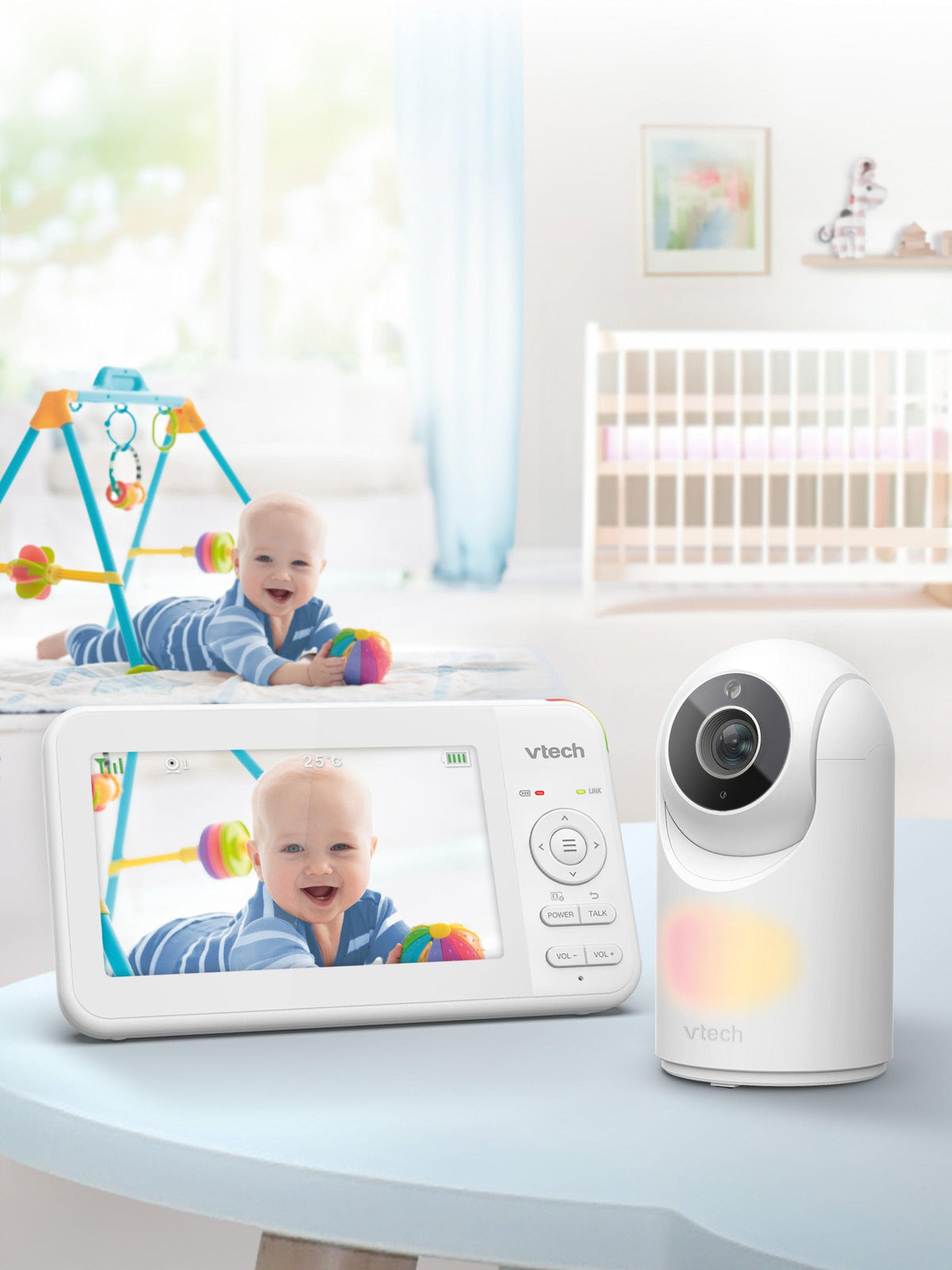 VTech VM5467 5" Pan & Tilt Video Monitor with Night Light – Mamas ...