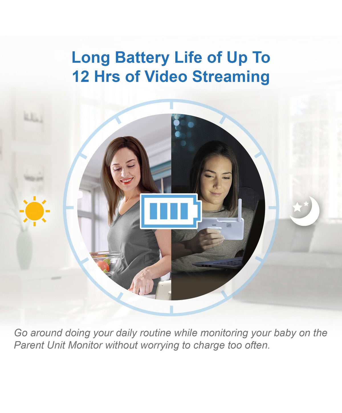 VTech RM7766HD 7 Smart Pan & Tilt Baby Monitor in White – Mamas & Papas UK