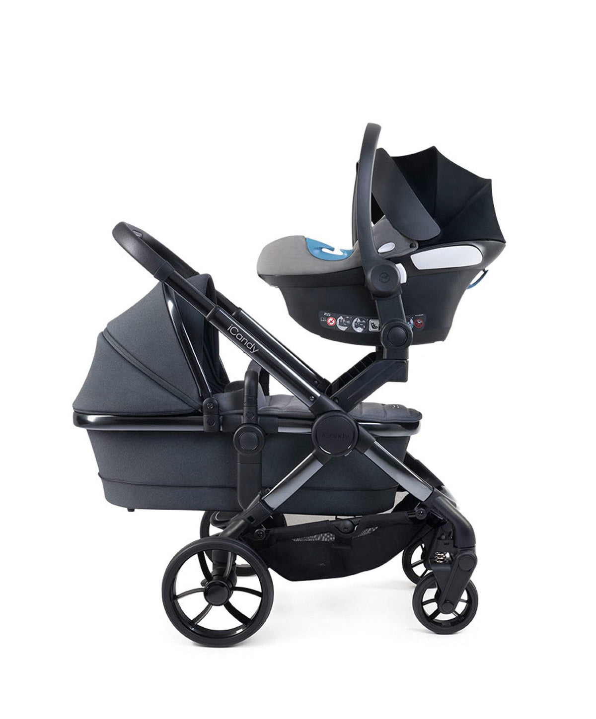 iCandy Peach 7 Twin Pushchair - Truffle – Mamas & Papas UK
