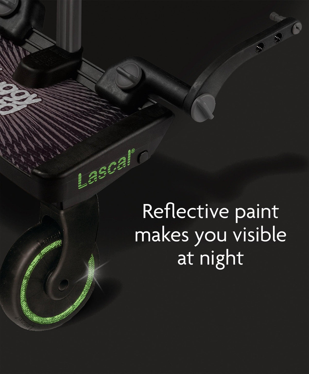 Lascal Black Maxi BuggyBoard® Plus Grey Saddle – Mamas & Papas UK