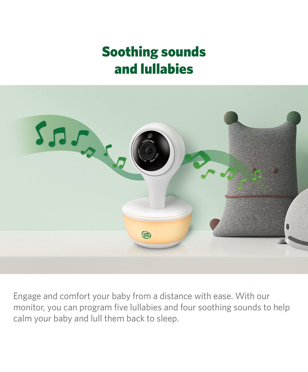 LeapFrog LF815HD 5' Smart Video Baby Monitor - White – Mamas & Papas UK