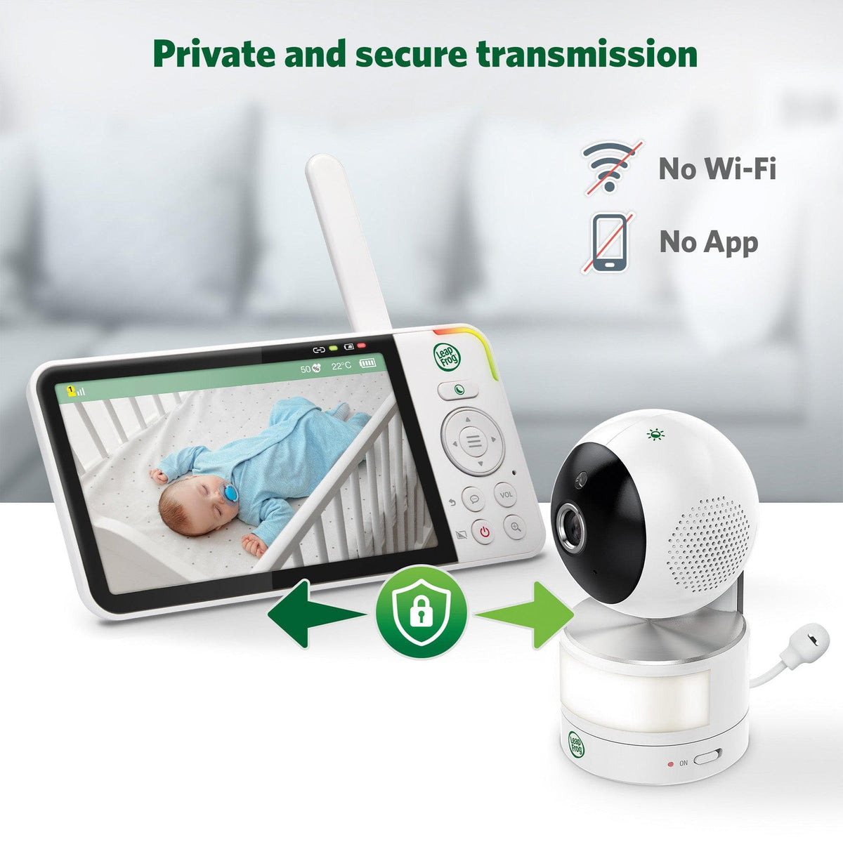 LeapFrog LF915HD 5" Video Baby Monitor - White – Mamas & Papas UK
