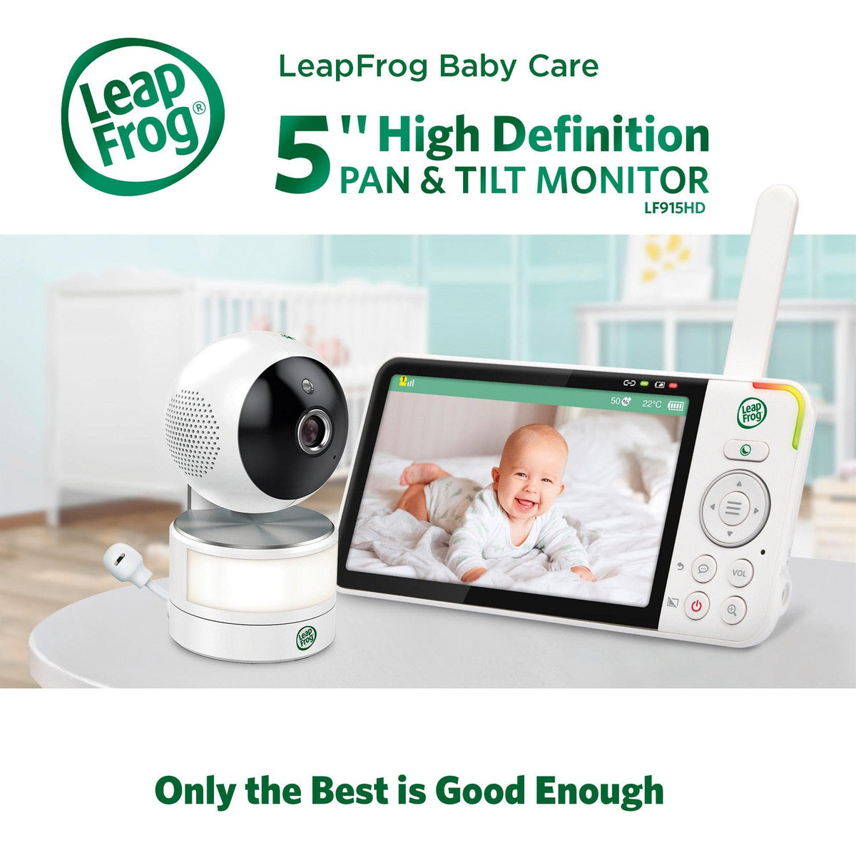 LeapFrog LF915HD 5" Video Baby Monitor - White – Mamas & Papas UK