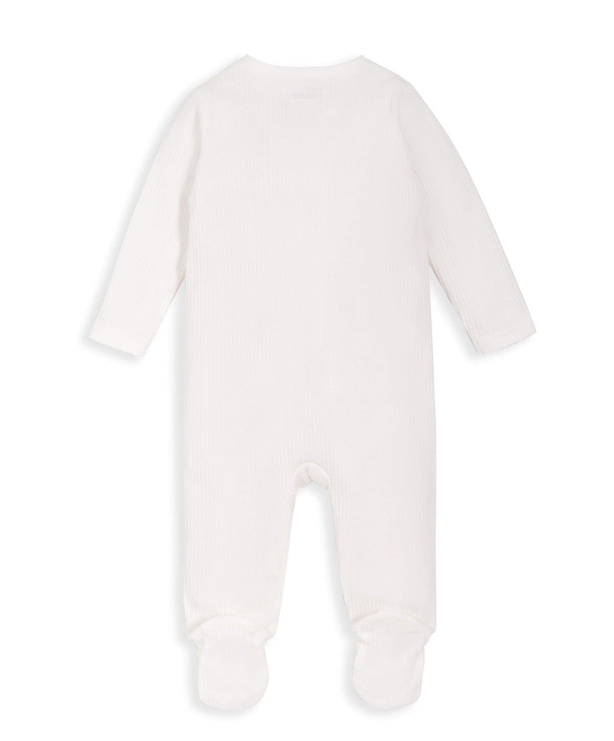 Organic Cotton Ribbed Sleepsuit - White – Mamas & Papas UK