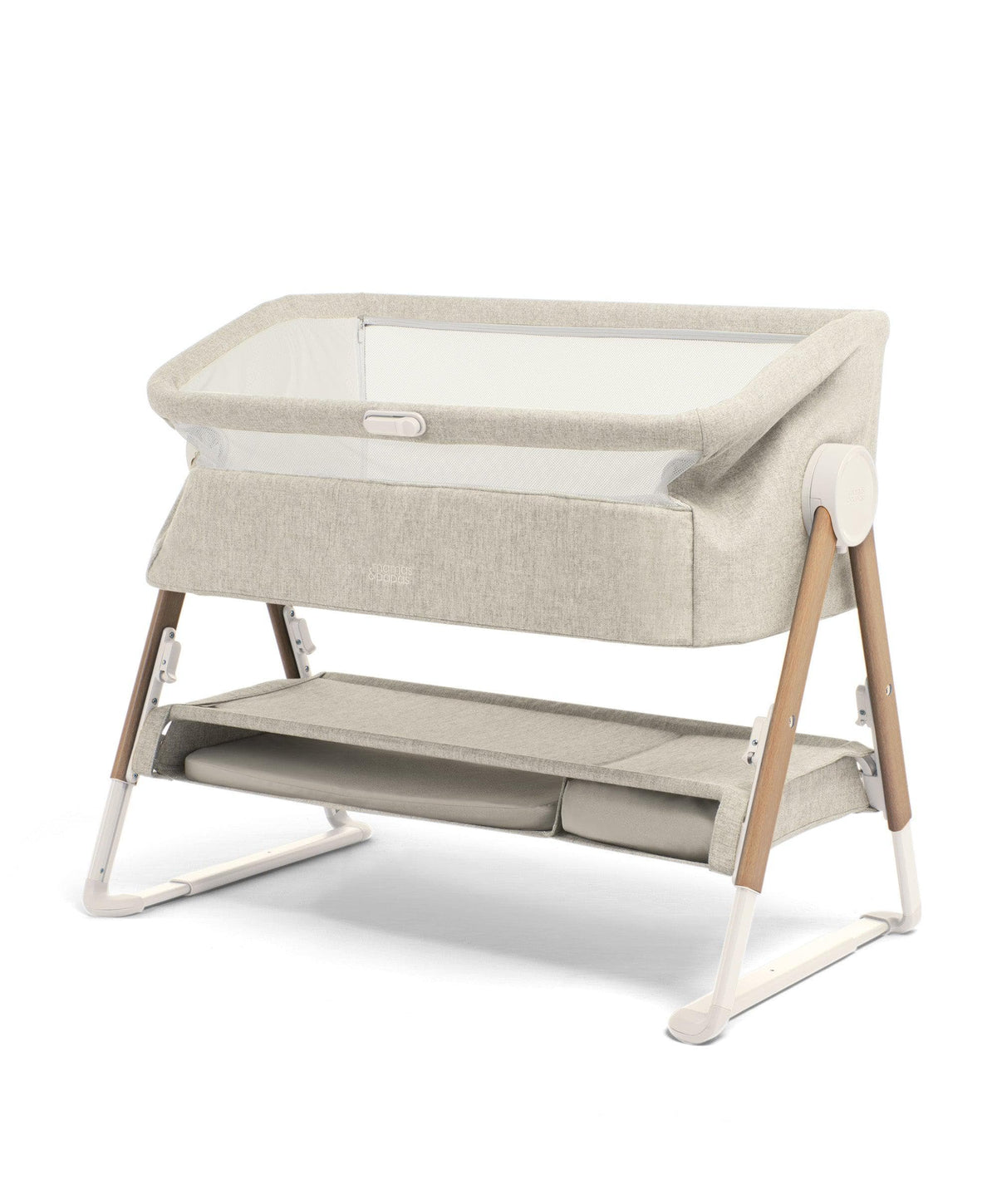 Lua Bedside Crib - Fawn – Mamas & Papas UK