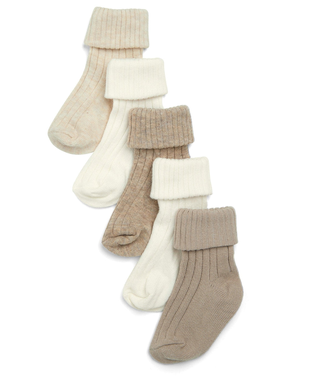 Sand Chunky Cotton Socks - Set of 5 – Mamas & Papas UK