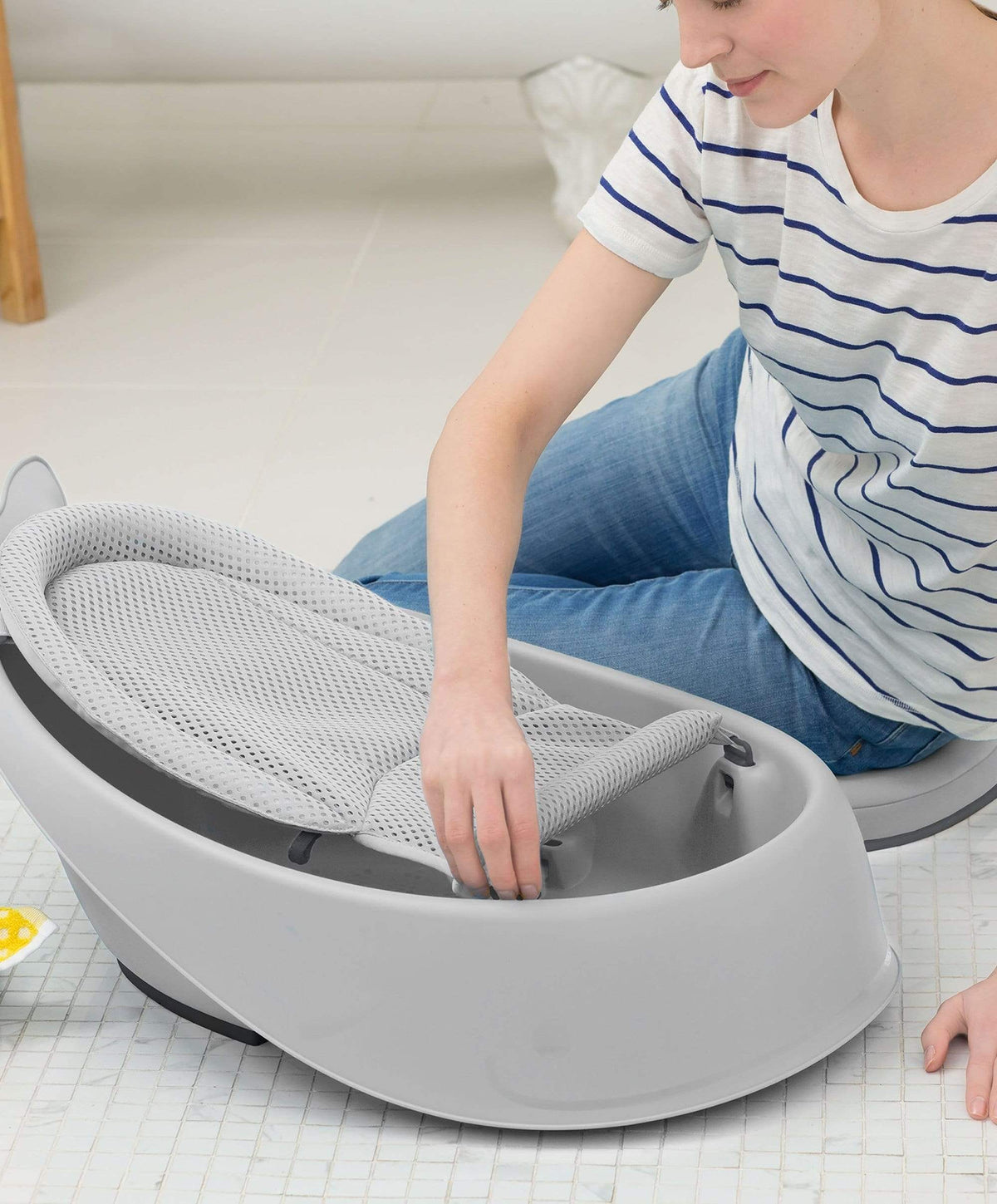 Moby 3 Stage Bathtub - Grey | Bathing & Changing – Mamas & Papas UK